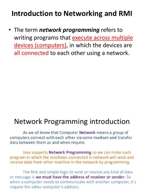 introduction to networking and rmi pdf internet protocol suite