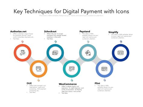 Key Techniques For Digital Payment With Icons Ppt Powerpoint Presentation Icon Show Pdf