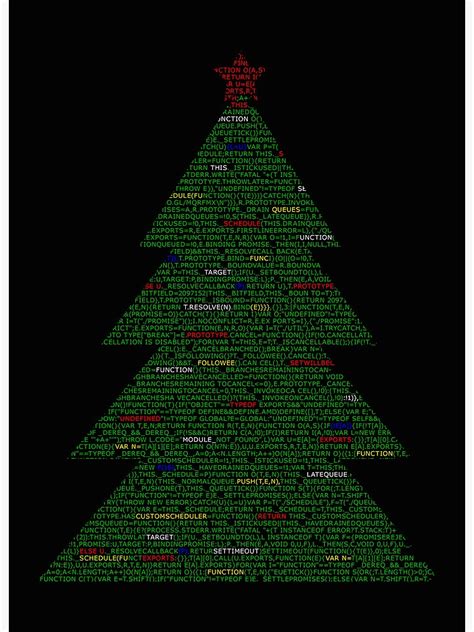 Christmas Tree Code Javascript Code Christmas Art Board Print For