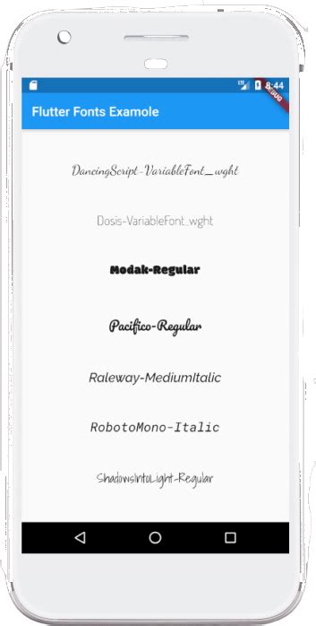 Flutter Custom Font Navoki