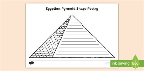 Egyptian Pyramid Poem Template Twinkl Ks2 Teacher Made