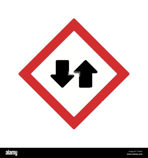 Two Way Traffic Icon Cut Out Stock Images And Pictures Alamy