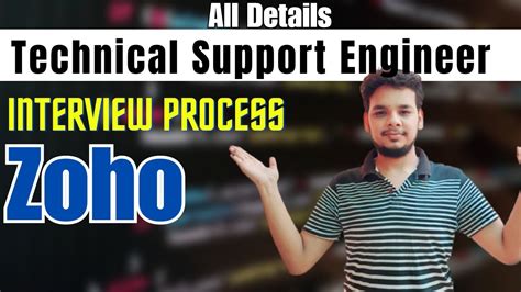 Zoho Technical Support Engineer Interview Process Online Test Zoho Interview Questions Youtube