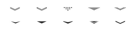 Premium Vector Down Arrow Swipe Set Black And Line Icon Vector