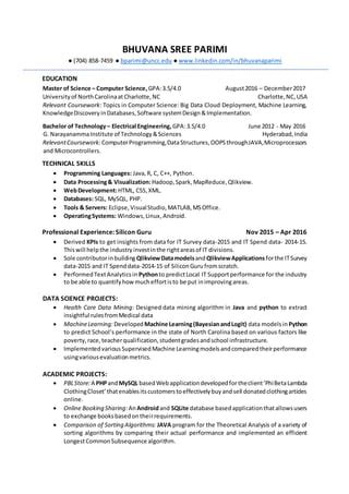 Bhuvana P Resume PDF