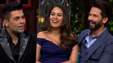 Koffee With Karan Season Sex Confession Of Shahid Kapoor Mira Rajput Will Shock You Youtube
