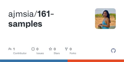Github Ajmsia161 Samples