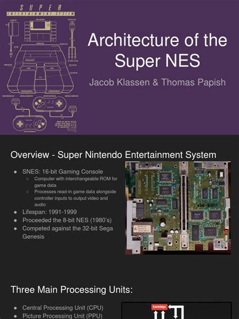 Architecture Of The Super Nes Pdf Central Processing Unit