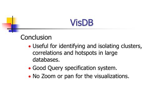 Ppt Visdb Database Exploration Using Multidimensional Visualization Powerpoint Presentation