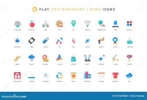 City Infrastructure Icons Black Cartoon Vector