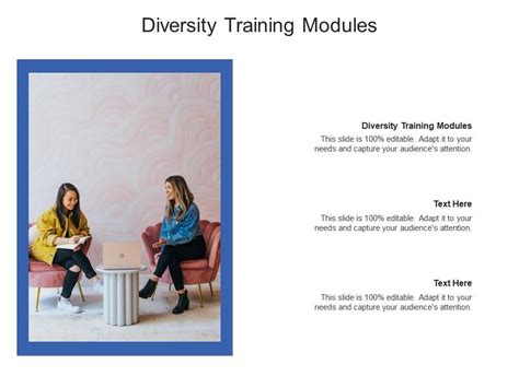Diversity Training Modules Ppt Powerpoint Presentation Icon Maker Cpb Presentation Graphics