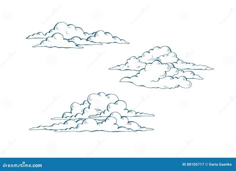 Cumulus Clouds Drawing