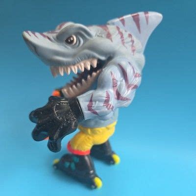 Vintage 1994 Street Sharks Streex Roller Blade Figure Yellow Pants