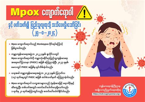 Mpox ကျောက်ရောဂါနှင့်ပတ်သက်၍ ပြည်သူလူထုသို့ အသိပေးနှိုးဆော်ခြင်း ၂၅ ၈ ၂၀၂၄ Public