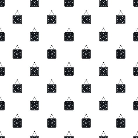 Square Wall Clock Pattern Simple Style Vector Art At Vecteezy