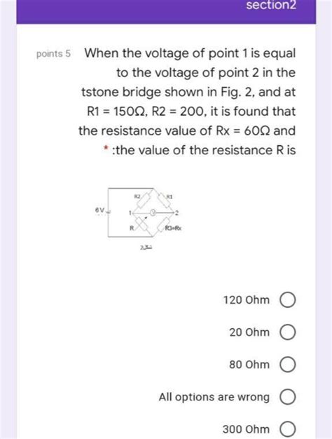 Solved Section Points When The Voltage Of Point Is Chegg Com