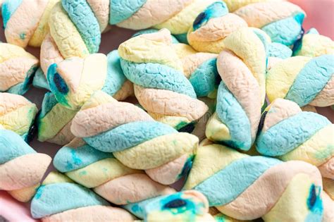 Assorted Colorful Marshmallow Background Stock Image Image Of