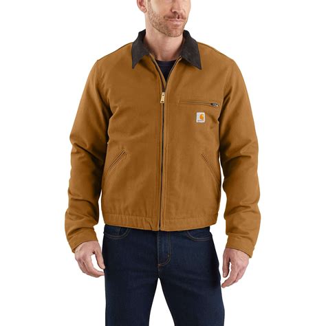 Carhartt Duck Detroit Jacket Mens Carhartt® Brown Jakker Herre