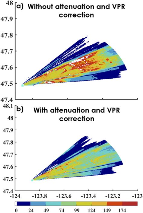 Color Map Of Accumulated Rainfall For Dec Event Estimated From Download Scientific