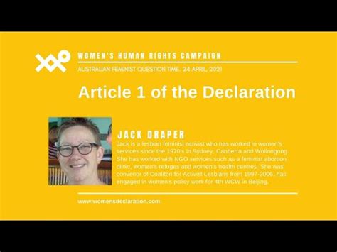 Article Of The Declaration Why The Definition Of Woman Must Be