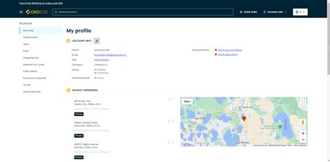 Manage My Profile In The Storefront Orocommerce Orocrm And Oroplatform Documentation