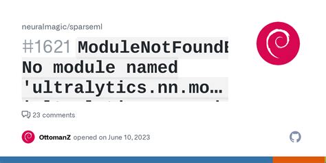 ModuleNotFoundError No Module Named Ultralytics Nn Modules Conv Ultralytics Nn Modules Is