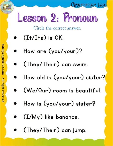 English Grammar Tests 42 Pages