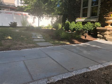 Bluestone Walkway With Landscape Design