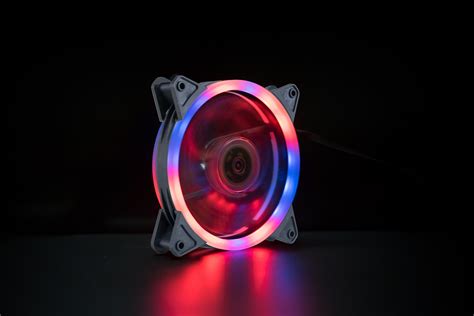 Wireless RGB LED 120mm Case Fan Quiet Edition High Airflow Adjustable Color LED Case Fan For PC