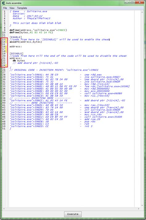 Fileceformautoassemblercodeinjectionautoassembler06png Cheat Engine