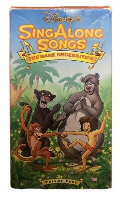 Disney Sing Along Songs The Bare Necessities Vhs Volume 4 12257581034