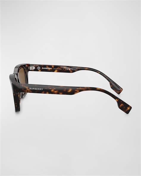 Burberry Mens Acetate Rectangle Sunglasses Neiman Marcus