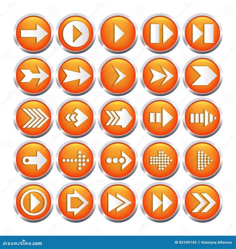 Arrow Buttons Stock Vector Illustration Of Direction 85109145