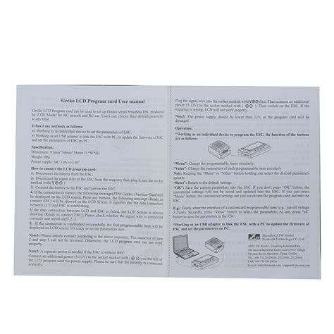 ZTW LCD Program Card For Beast Series Rc Car Brushless Electronic Speed Control Price