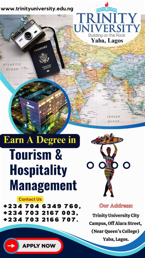 B Sc In Tourism And Hospitality Management At Trinity University Yaba