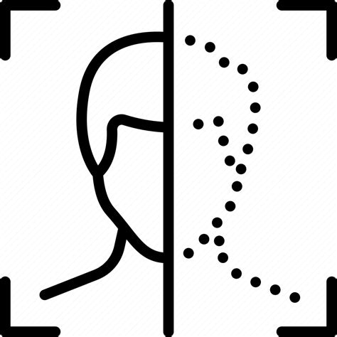 Face Detection Face Recognition Face Verification Detection Biometric Identification Icon