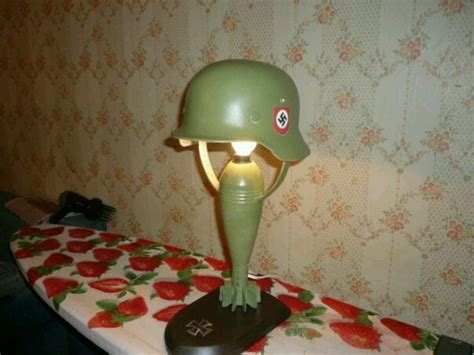 Создать мем лампа из немецкой каски светильники милитари настольная лампа Картинки Meme