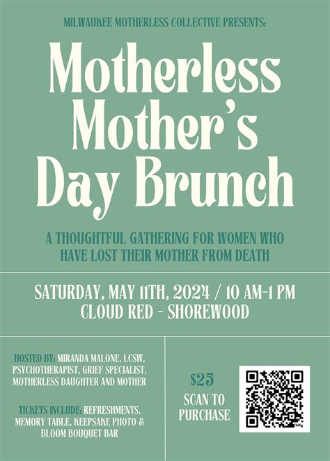 Motherless Mothers Day Brunch Cloud Red Shorewood 11 May 2024