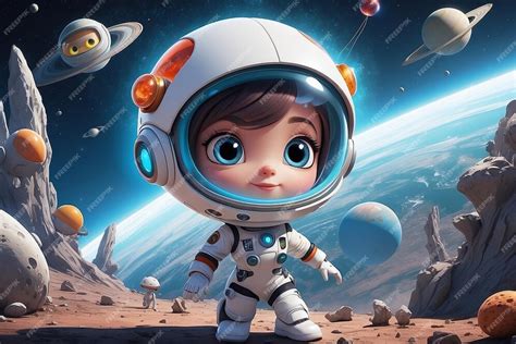 Premium Photo Exploring The Cosmos Silly Space Cadet Sarah