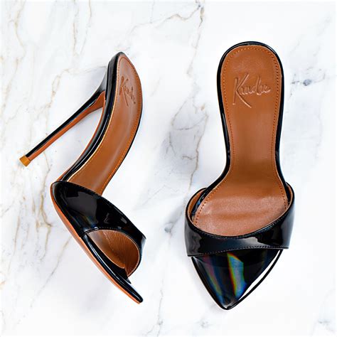 Temptress Black Rainbow Mule Kandeeshoes
