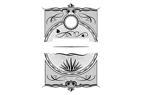 Vintage Label Template Decorative Engra Graphic By Microvectorone