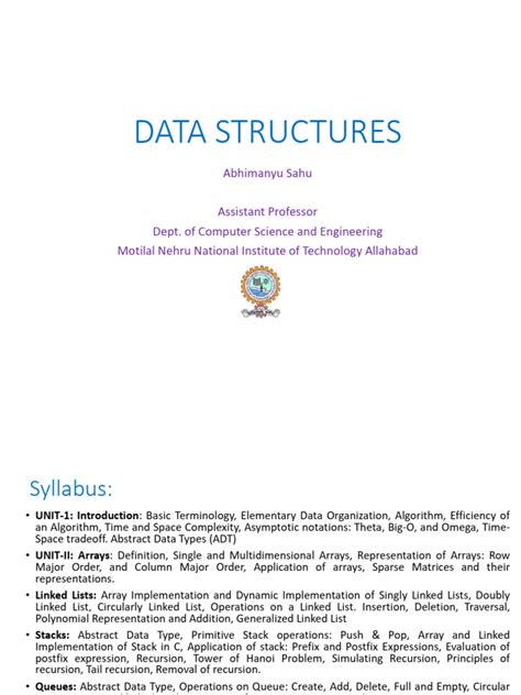 Ds Ppt 29032023 Pdf Algorithms Matrix Mathematics