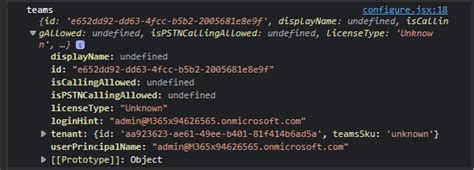 Displayname Is Returning Undefined · Issue 1776 · Officedevmicrosoft