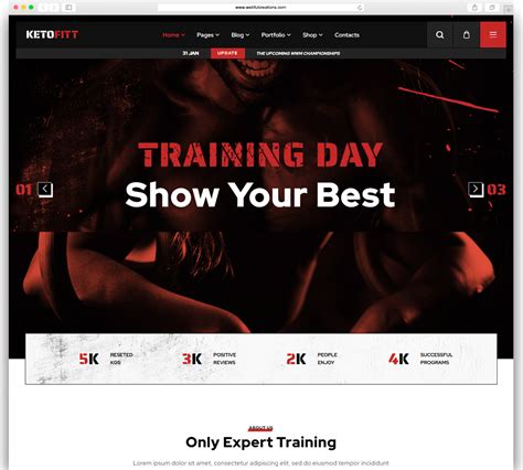 Ketofitt Fitness And Gym Wordpress Theme Webful Creations Vision