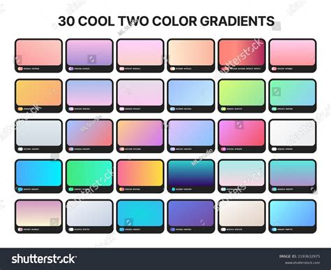 30 Best Gradient Backgrounds Gradient Backgrounds Stock Vector Royalty Free 2193632975
