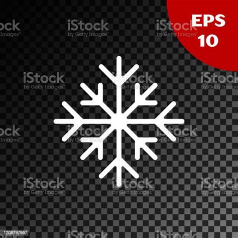 투명 한 어두운 배경에 격리 된 흰색 눈송이 아이콘입니다 벡터 일러스트레이션 0명에 대한 스톡 벡터 아트 및 기타 이미지 0명 12월 1월 Istock
