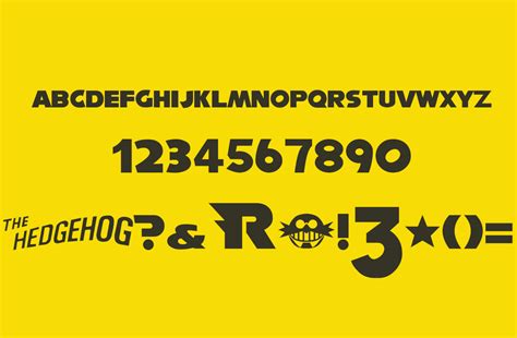 Sonic Hedgehog Font Fonts Hut