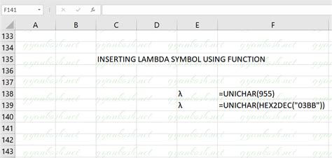 7 Easy Ways To Insert Lambda Symbol In Excel λ Or Λ