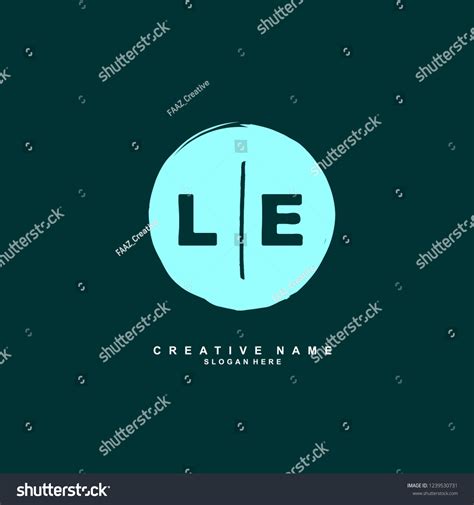 L E Le Initial Logo Template Stock Vector Royalty Free 1239530731