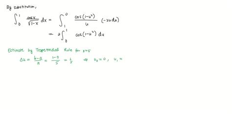 Solved Rewrite The Improper Integral As A Proper Integral Using The Given U Substitution Then